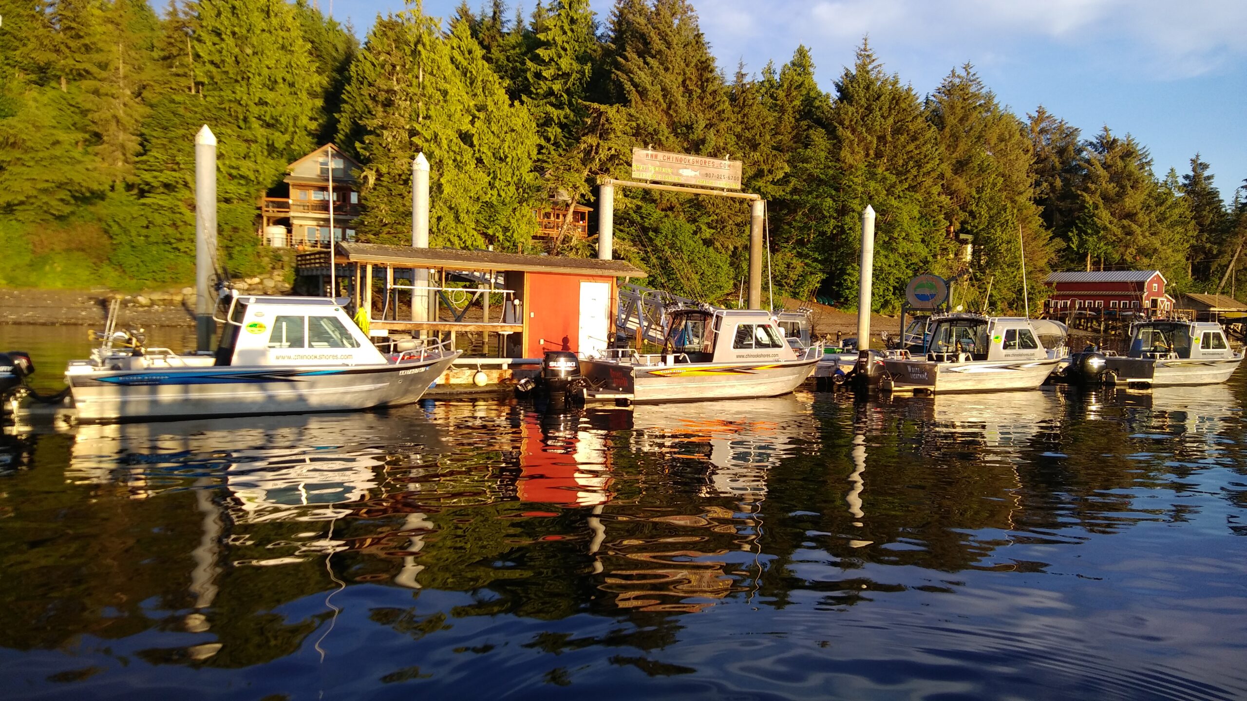 Silver Streaks at dock - Silver Streak Boats